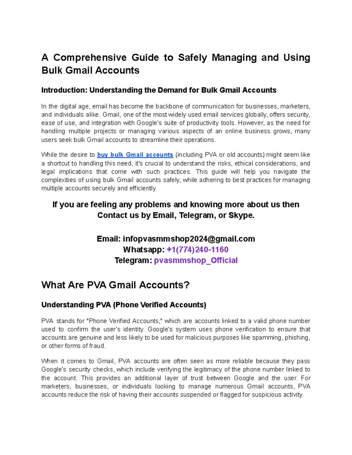A Comprehensive Guide to Safely Managing and Using Bulk Gmail Accounts - A Comprehensive Guide ...