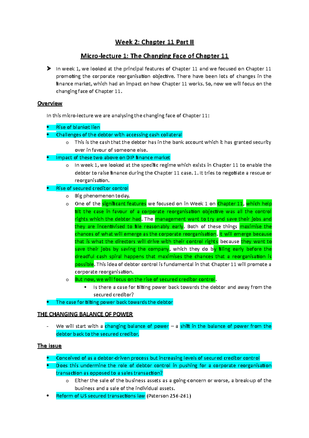Lecture Notes - Week 2 - Week 2: Chapter 11 Part II Micro-lecture 1 ...