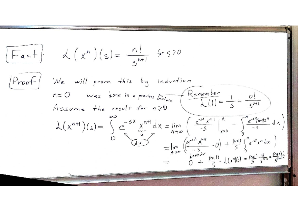 Math 240 Fall 2025 Lecture Notes: Induction and Laplace Transforms ...