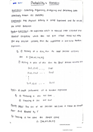Unit IV: Analysis of Variance (ANOVA) in Probability & Statistics - Studocu