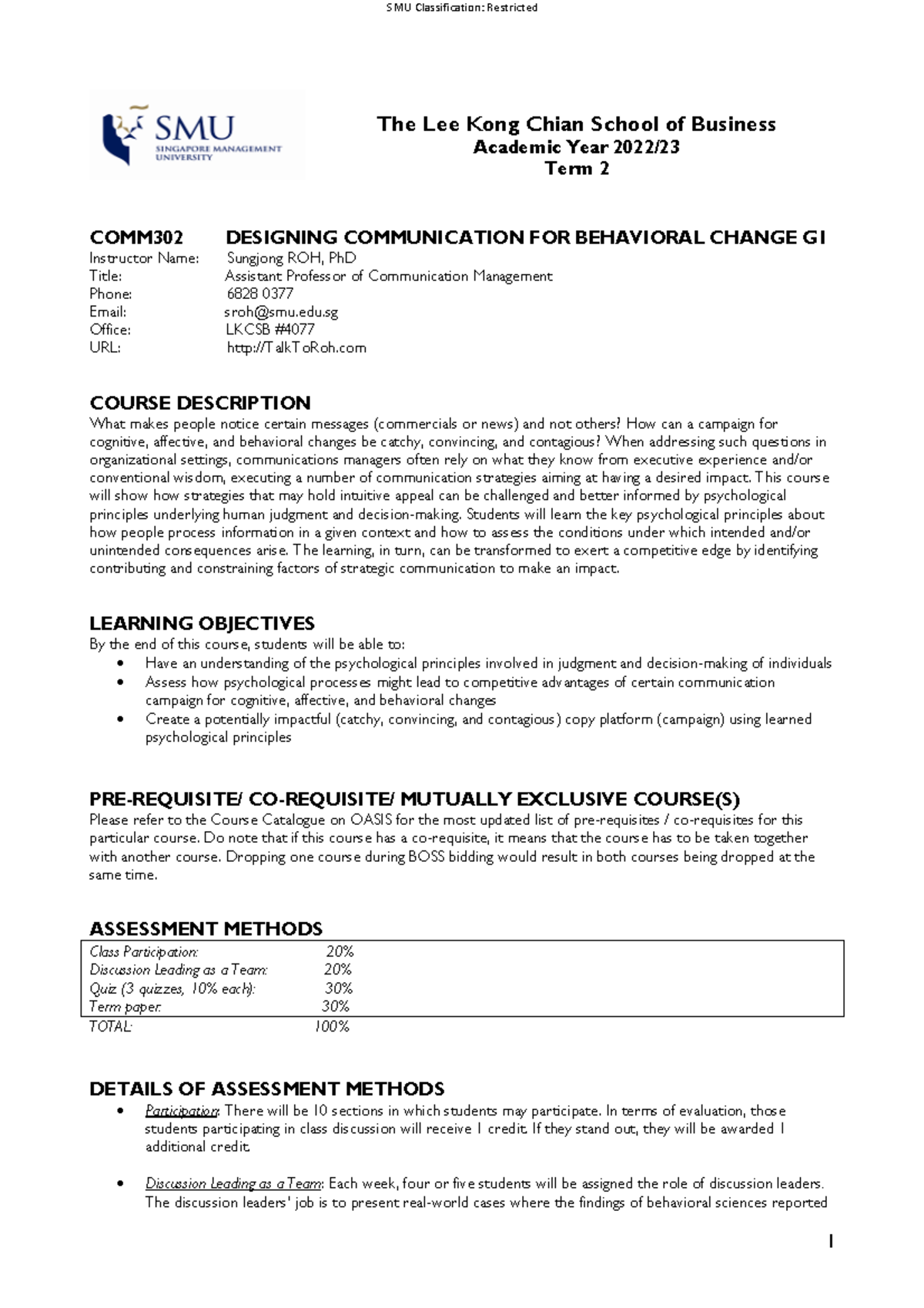 COMM302 G1 Final Exam Guide: Designing Comm for Behavioral Change - Studocu