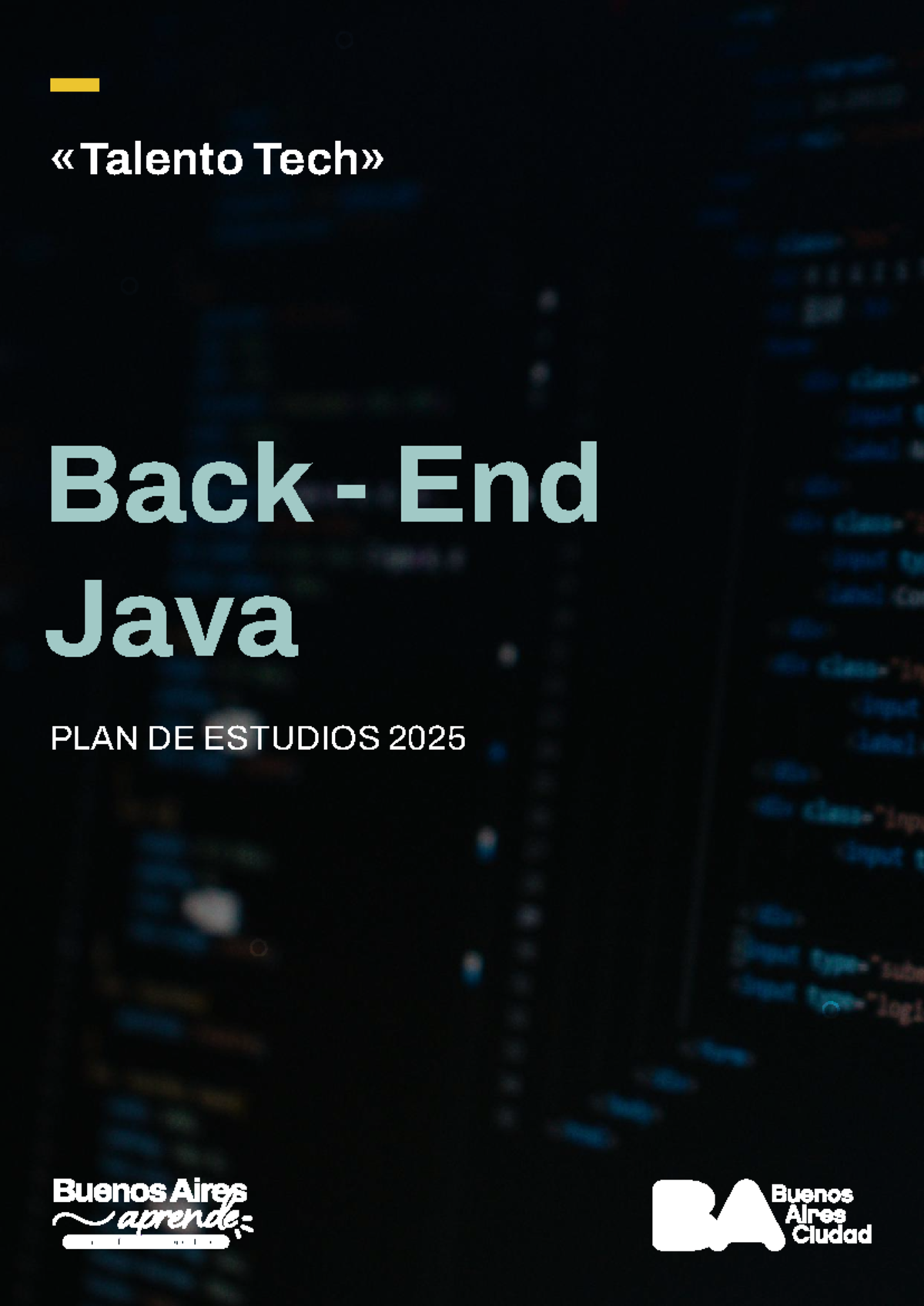 Back End Java - Plan de Estudios 2025 (Modalidad Virtual) - Studocu