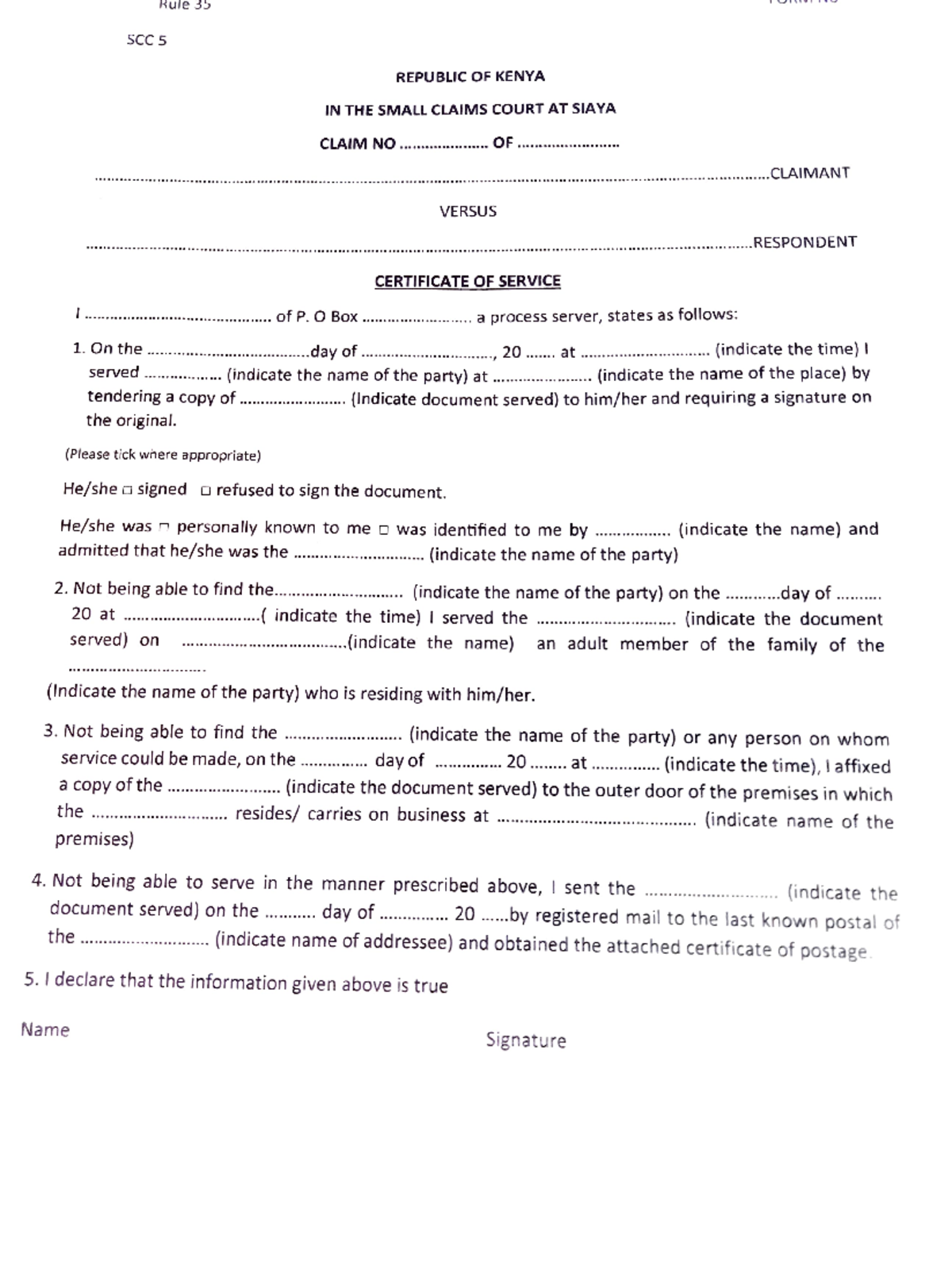 Adobe Scan 21 Jun 2024 - Tutorials - I....... 1. On the SCC 5 served Rule 35 (Please tick where ...