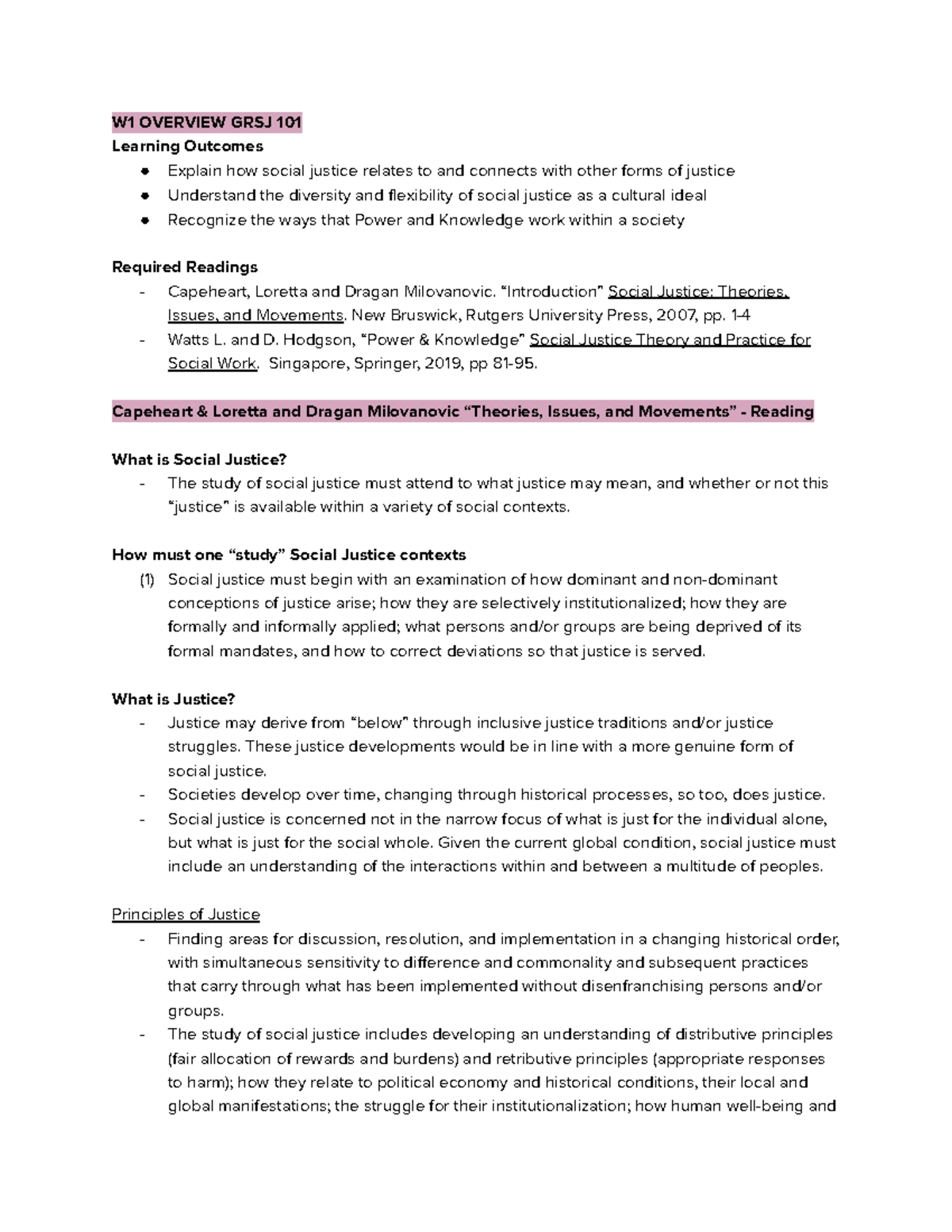 W1 Overview: Social Justice Concepts and Intersectionality - GRSJ 101 ...