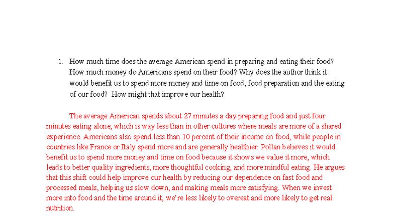 In Defense of Food: Insights from Part 3 on Eating Habits - Studocu