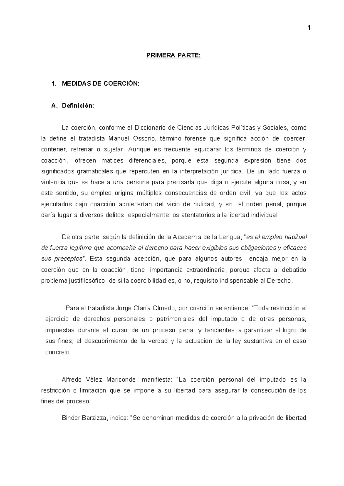 Resumen de Medidas de Coerción en el Proceso Penal - 01 - Studocu