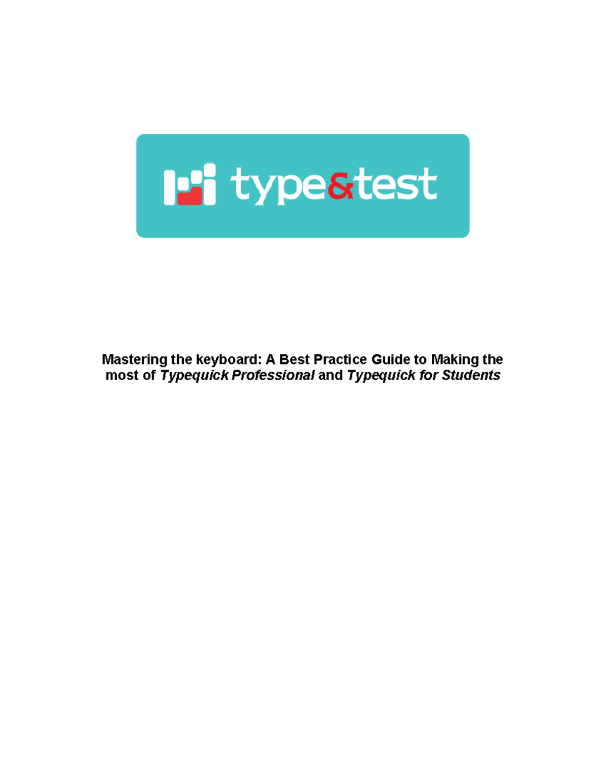 Best Practice Guide V2 - Typing Speed Manual - Mastering the keyboard ...