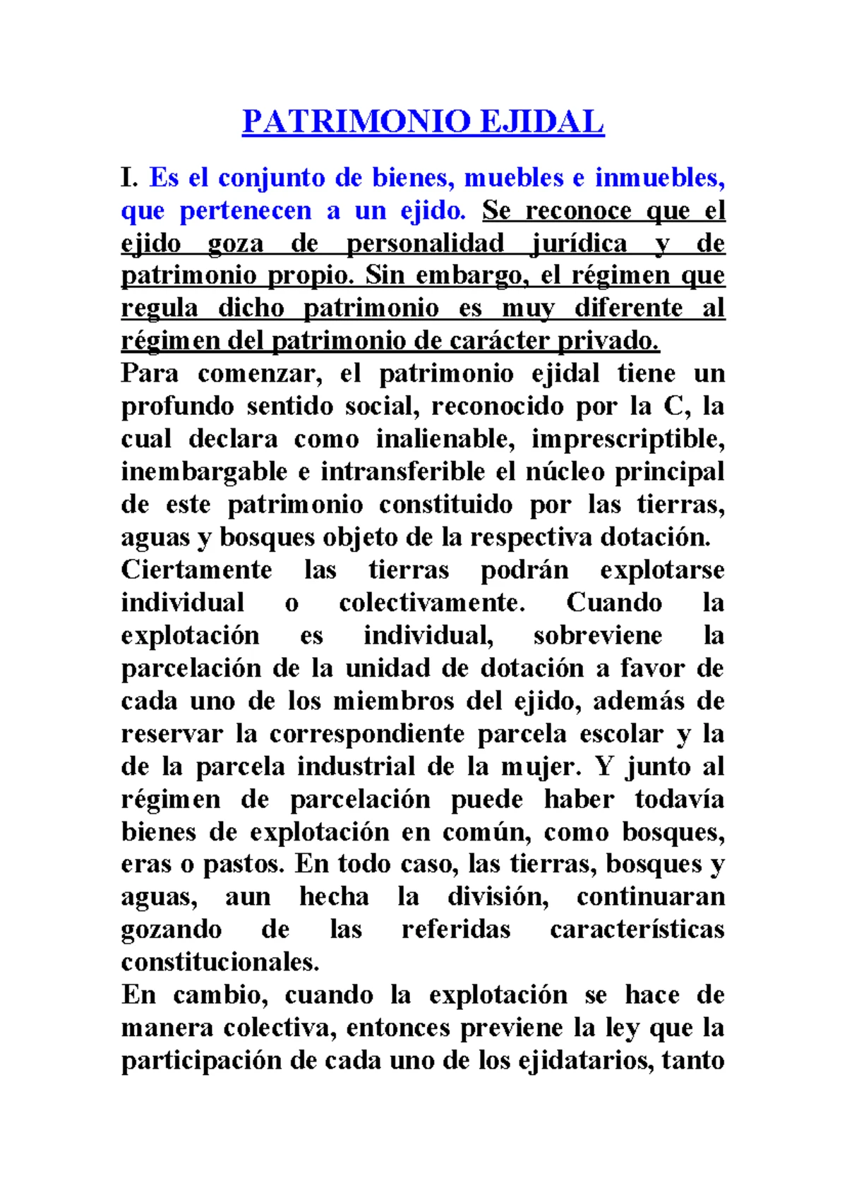 Comisariado Ejidal: Estructura y Funciones en el Ejido - Studocu