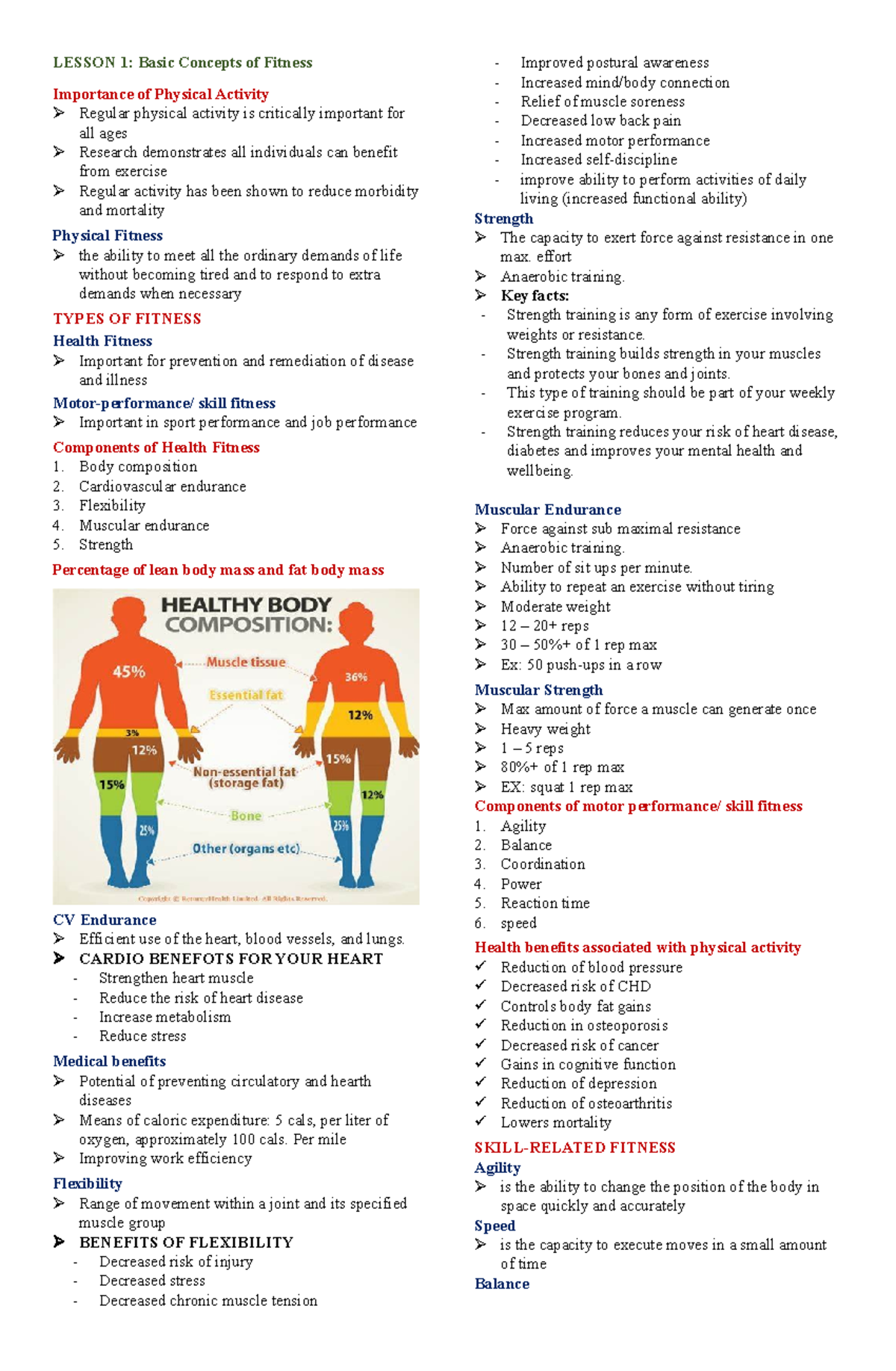 PATH-FIT - Midterm Study Notes on Physical Fitness Concepts - Studocu
