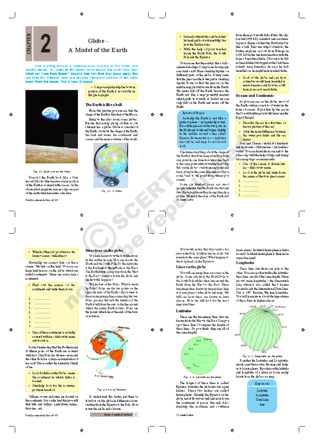 CHAPTER 2: Globe - A Model of the Earth (Unit B) - Studocu