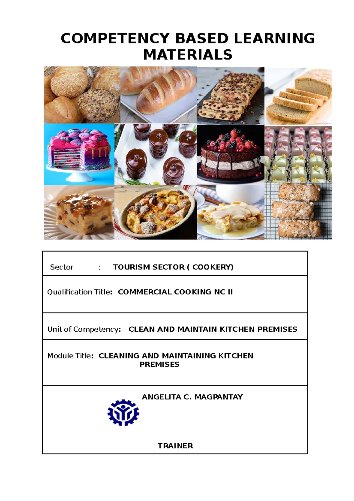 Pdfcoffee - Cooking - COMPETENCY BASED LEARNING MATERIALS Sector : TOURISM SECTOR ( COOKERY ...