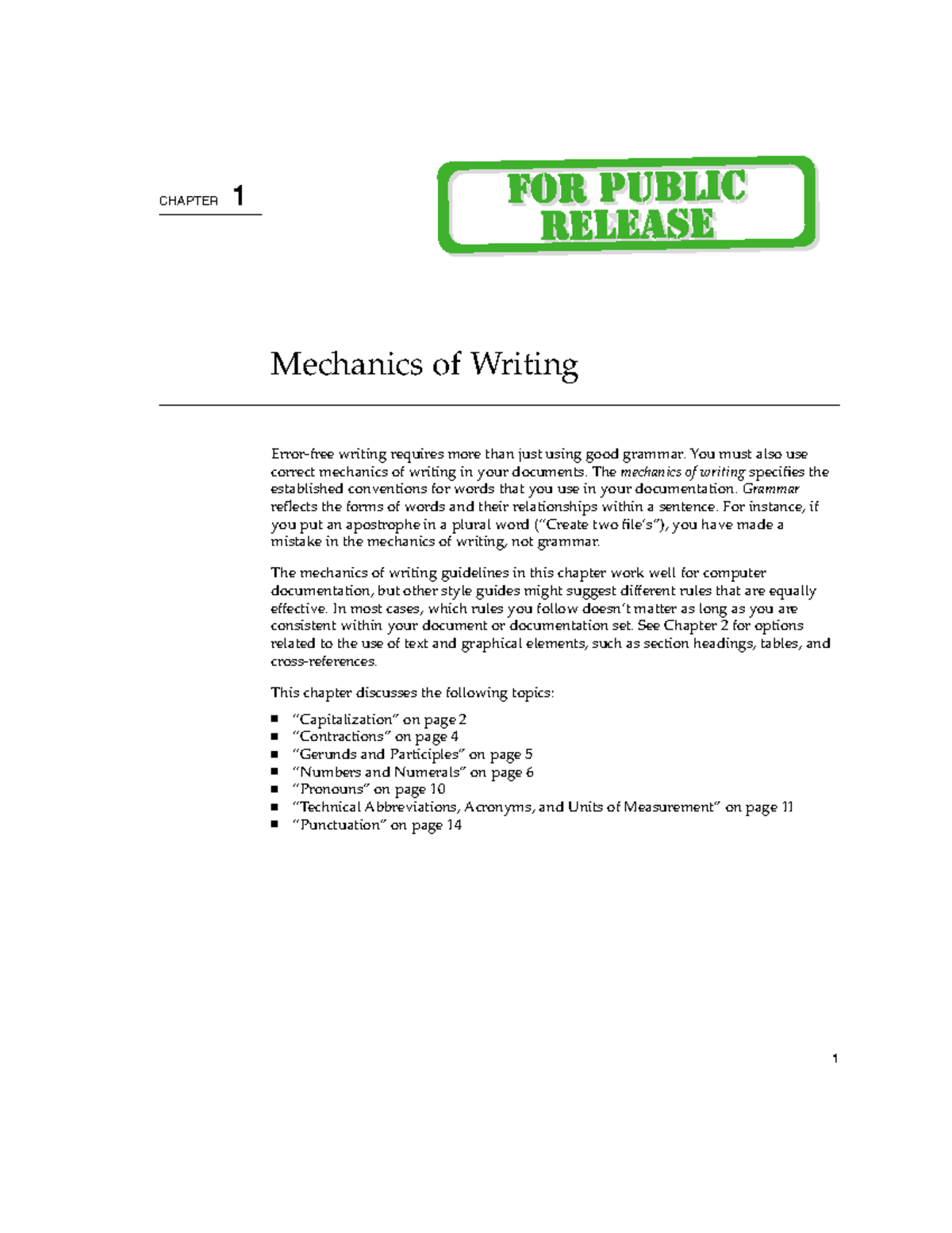 Mechanics of Writing - Easy learn - CHAPTER 1 Mechanics of Writing ...