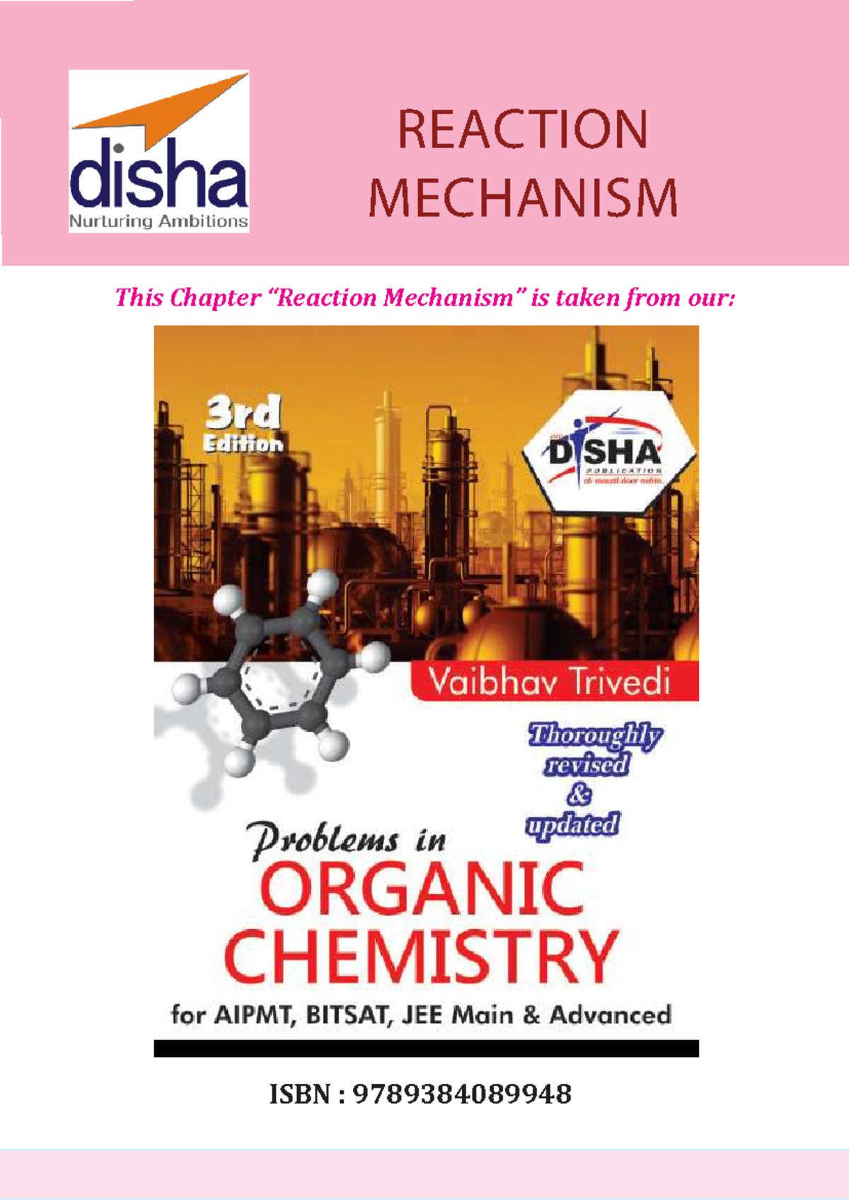 Reaction Mechanism Notes (Disha Publication) - Studocu