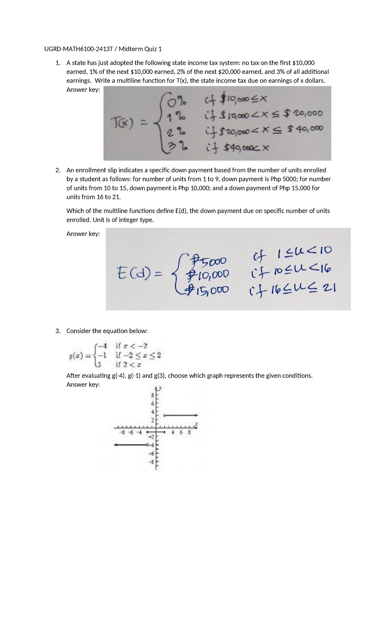 ESci 110 Module 1 Lesson 3 Algebraic Expressions and Basic Rules in ...