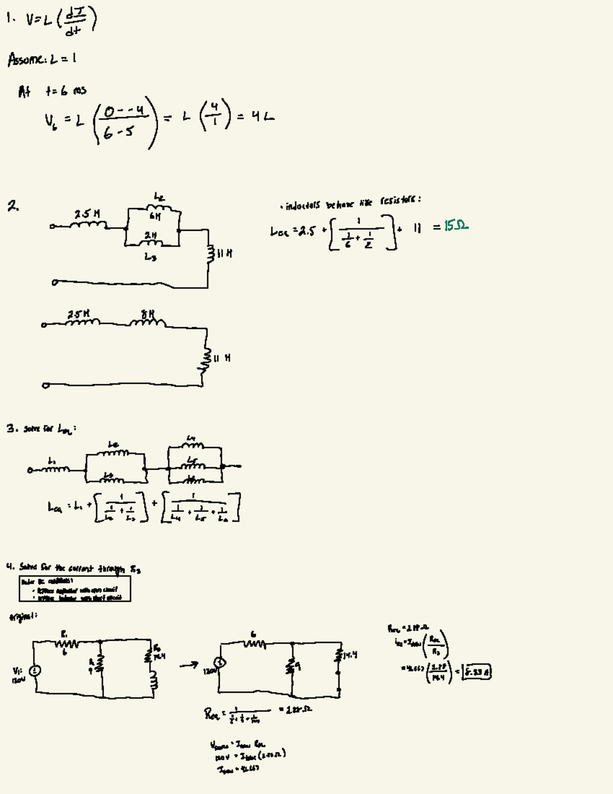 Inductor Steady State Analysis - EE 219 Final Exam Notes - Studocu