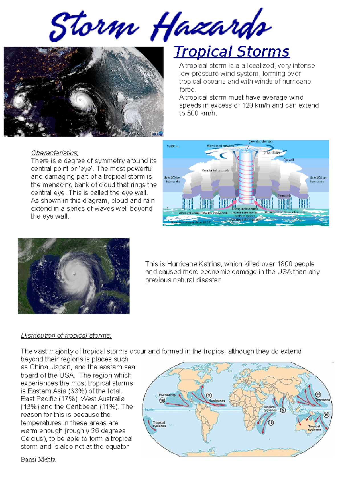 Tropical Storms Case Study: Formation, Impact & Climate Change Effects ...