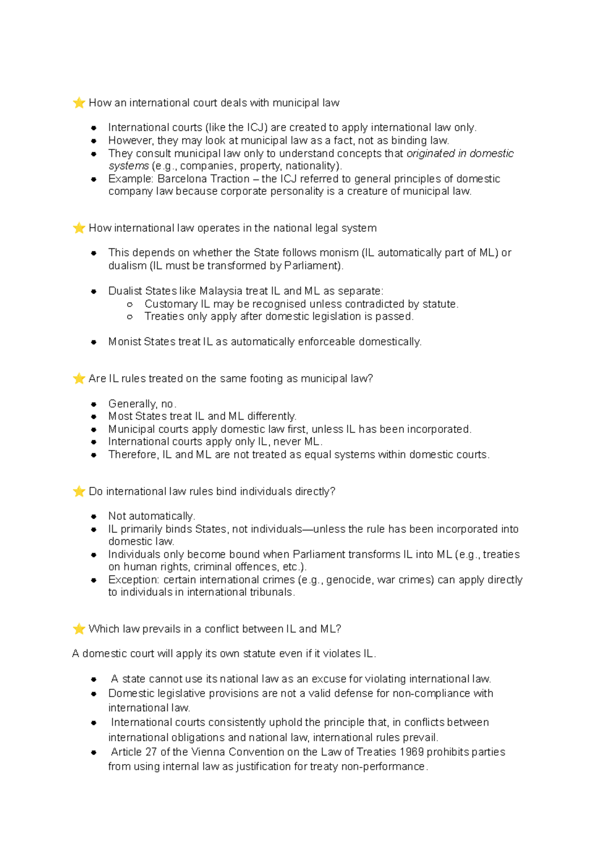 PIL 101: Understanding the Interaction of International and Municipal ...