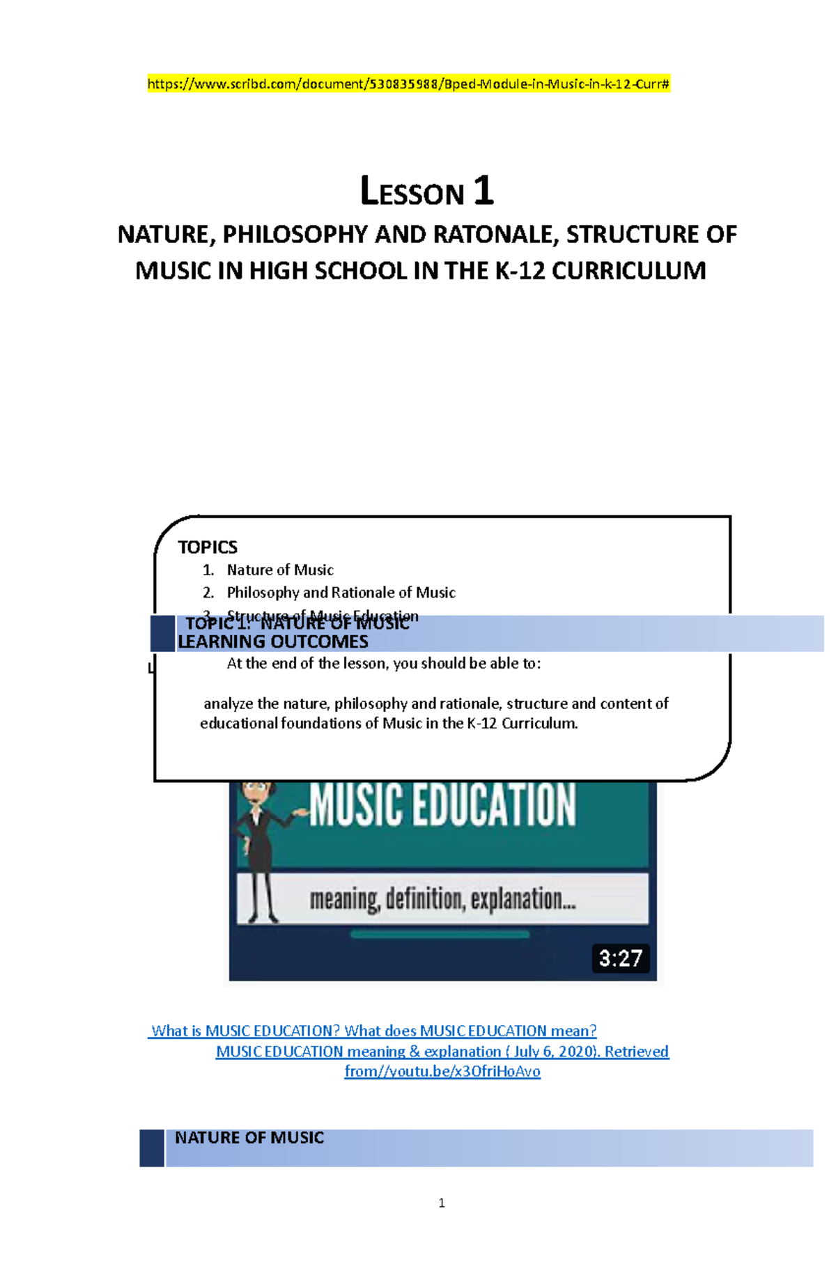Module IN Music K12 Curriculum - scribd/document/530835988/Bped-Module-in-Music-in-k-12-Curr ...