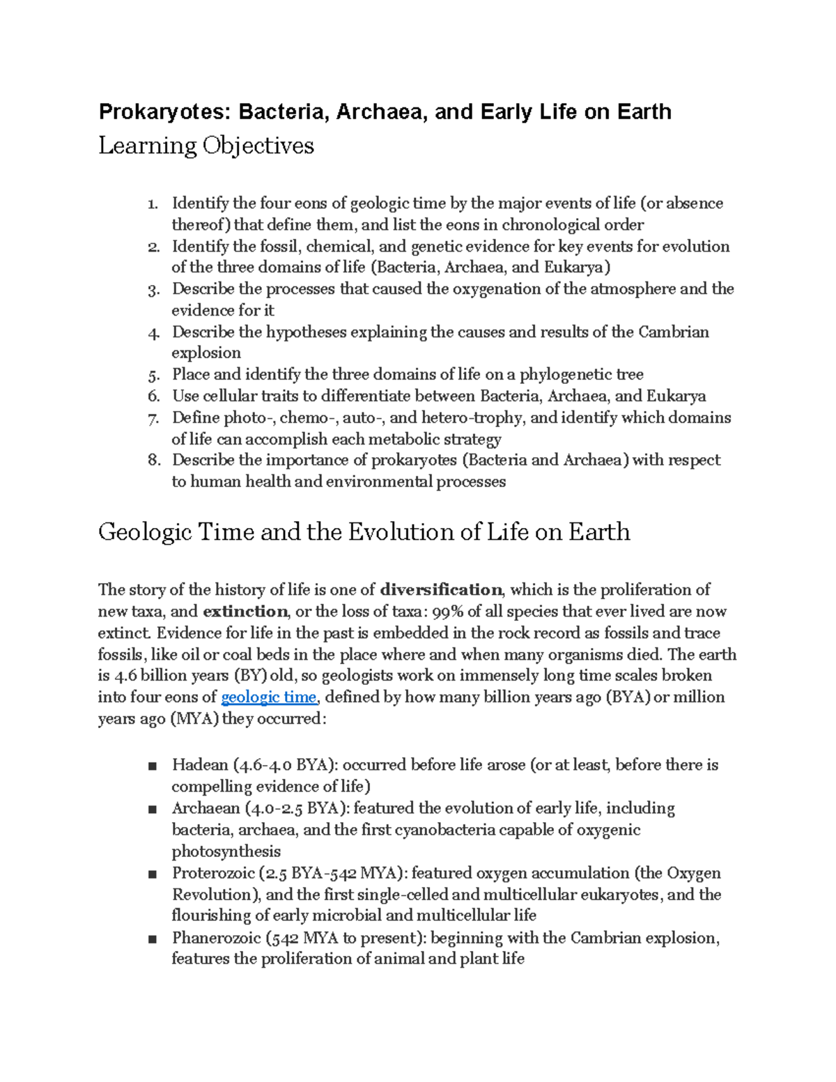 Prokaryotes and Early Life on Earth: Evolution, Evidence & Impact Study ...