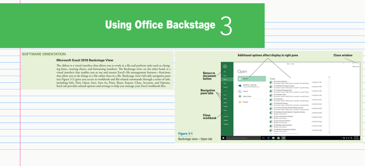 MOAC Excel Lesson03: Mastering Backstage View and Printing Options ...