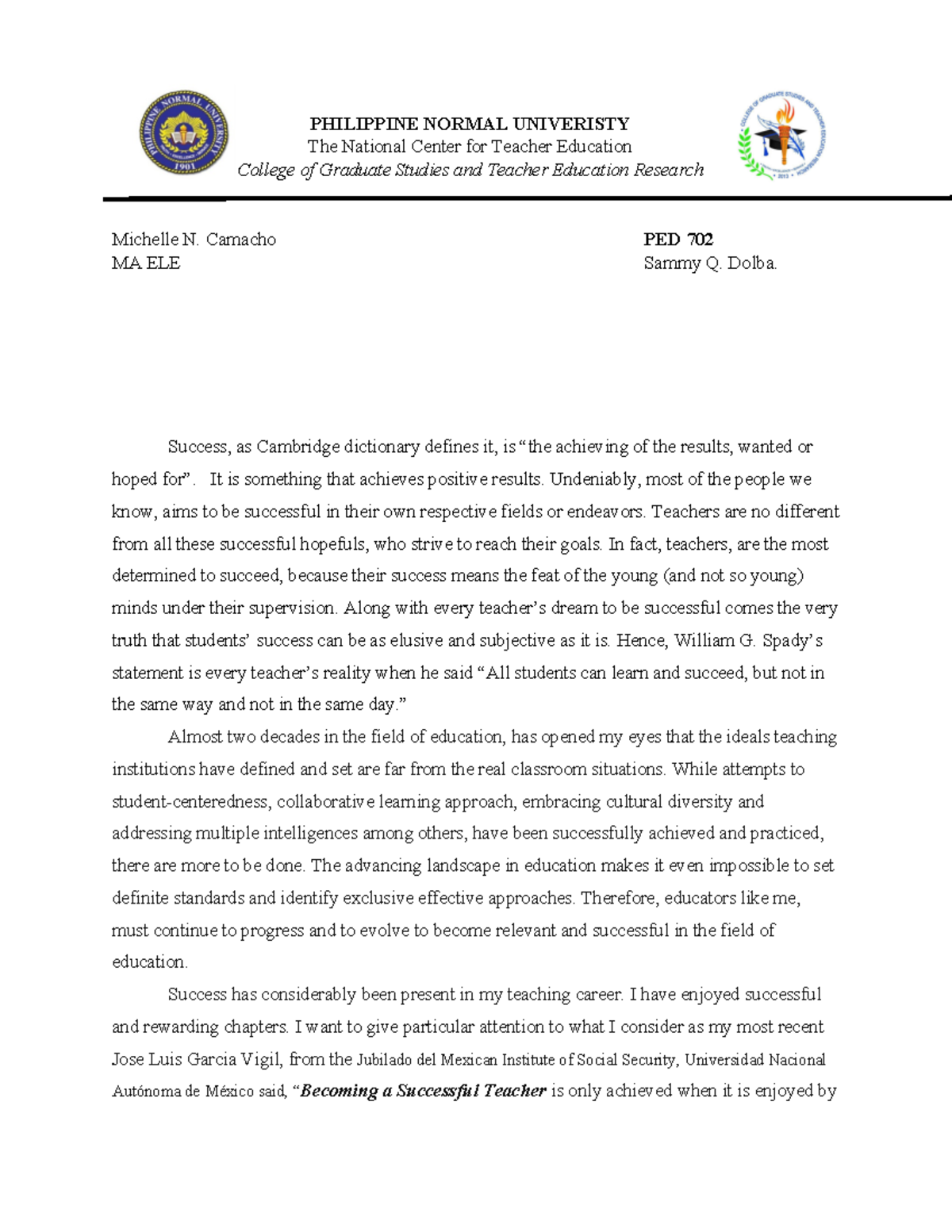 PED 702 - Technology in Education: Summary & Reflections on Effective ...