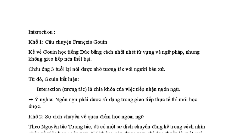 Ltta - mmm - Interaction : Khổ 1: Câu chuyện François Gouin Kể về Gouin ...