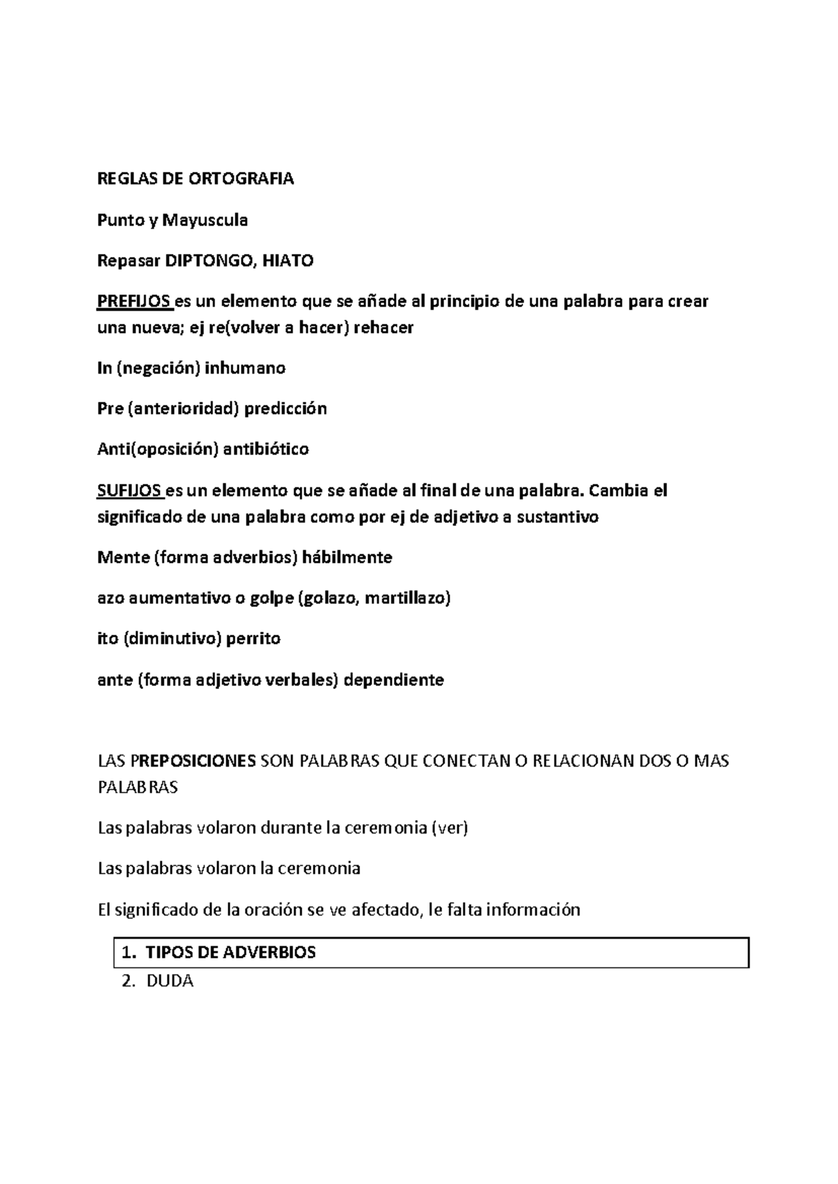Reglas de Ortografía y Gramática - DIPTONGO, HIATO y Más - Studocu