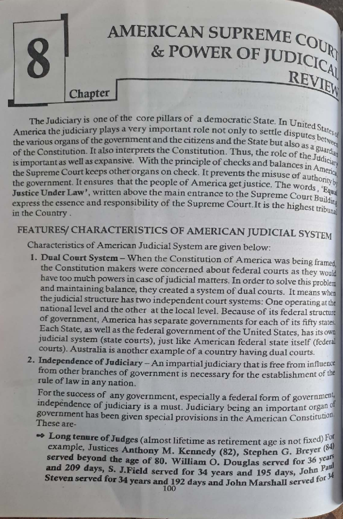 American Supreme Court Judicial Review: Key Features and Insights - Studocu