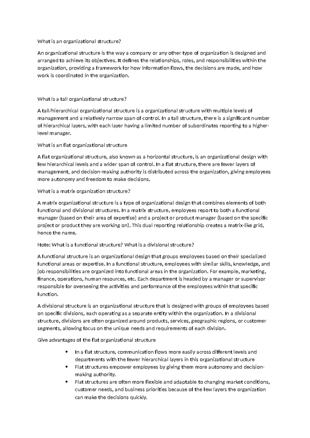 Understanding Organizational Structures: Types, Advantages, and ...