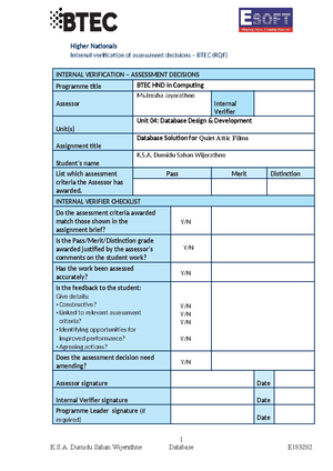 HND in Computing - Studocu
