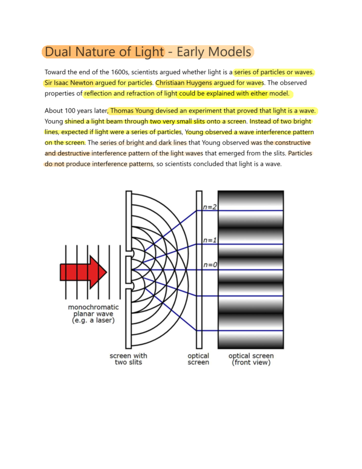 Quantum Physics (PHYS 101): Wave-Particle Duality & Energy Levels - Studocu