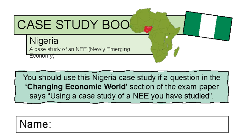 CASE STUDY: Nigeria as a Newly Emerging Economy (NEE) - Studocu