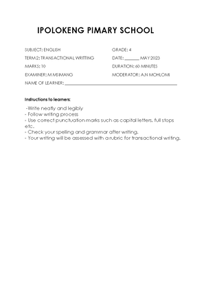 ENG2613 Assignment 1 Memo 2025 - ENG - ASSIGNMENT DUE 16 APRIL ENG2613 2025: Assignment 01 ...