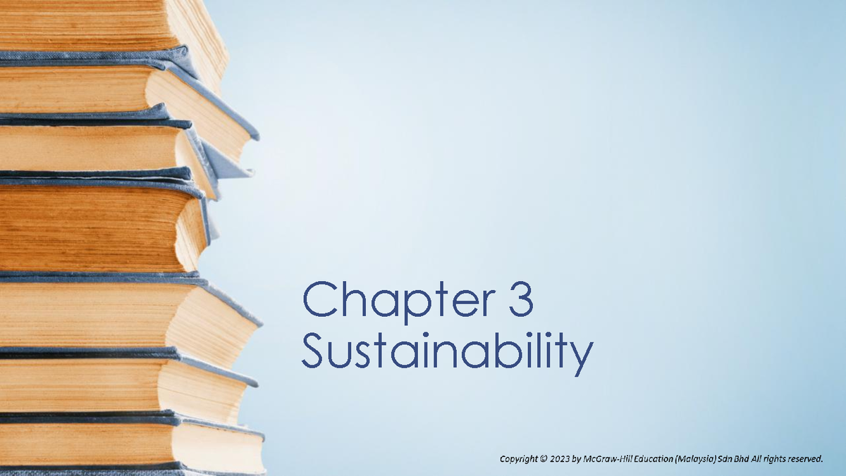 Chap 3 Sustainability - fin358 - Chapter 3 Sustainability Learning ...