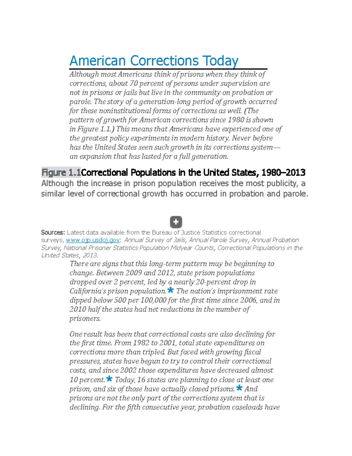 Chapter 1 - American Corrections Today ####### Although most Americans ...