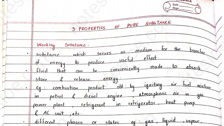 Thermo 101: Properties of Pure Substances - Chapter 3 Notes - Studocu