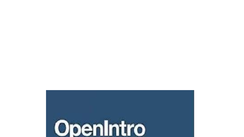 Solution Manual for OpenIntro Statistics (3rd Ed) - Chapter 1 Notes ...