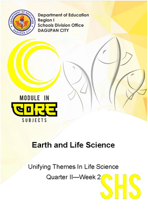 Core-Earth Life Science-Q1-Module 2 - Science Quarter 1 – Module 2 The ...