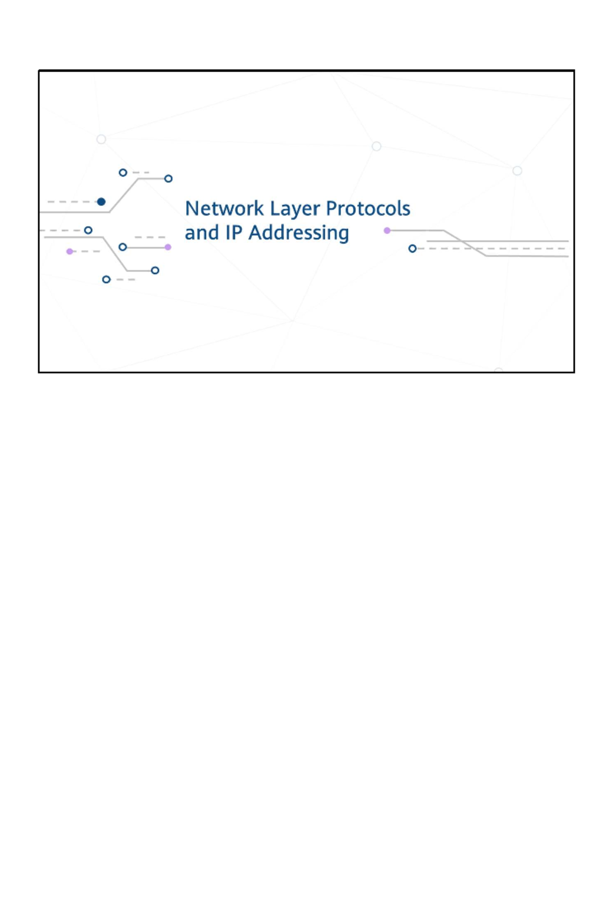 Network Layer Protocols & IP Addressing Overview (Course Code: 4) - Studocu