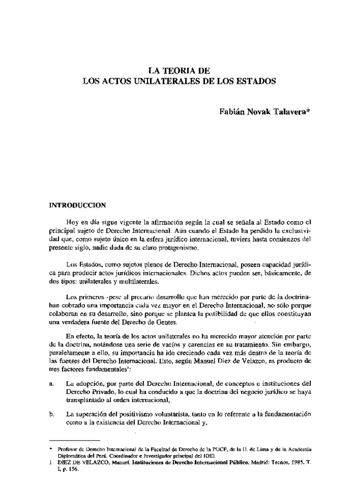 Teoría de los Actos Unilaterales de los Estados - Derecho Internacional ...
