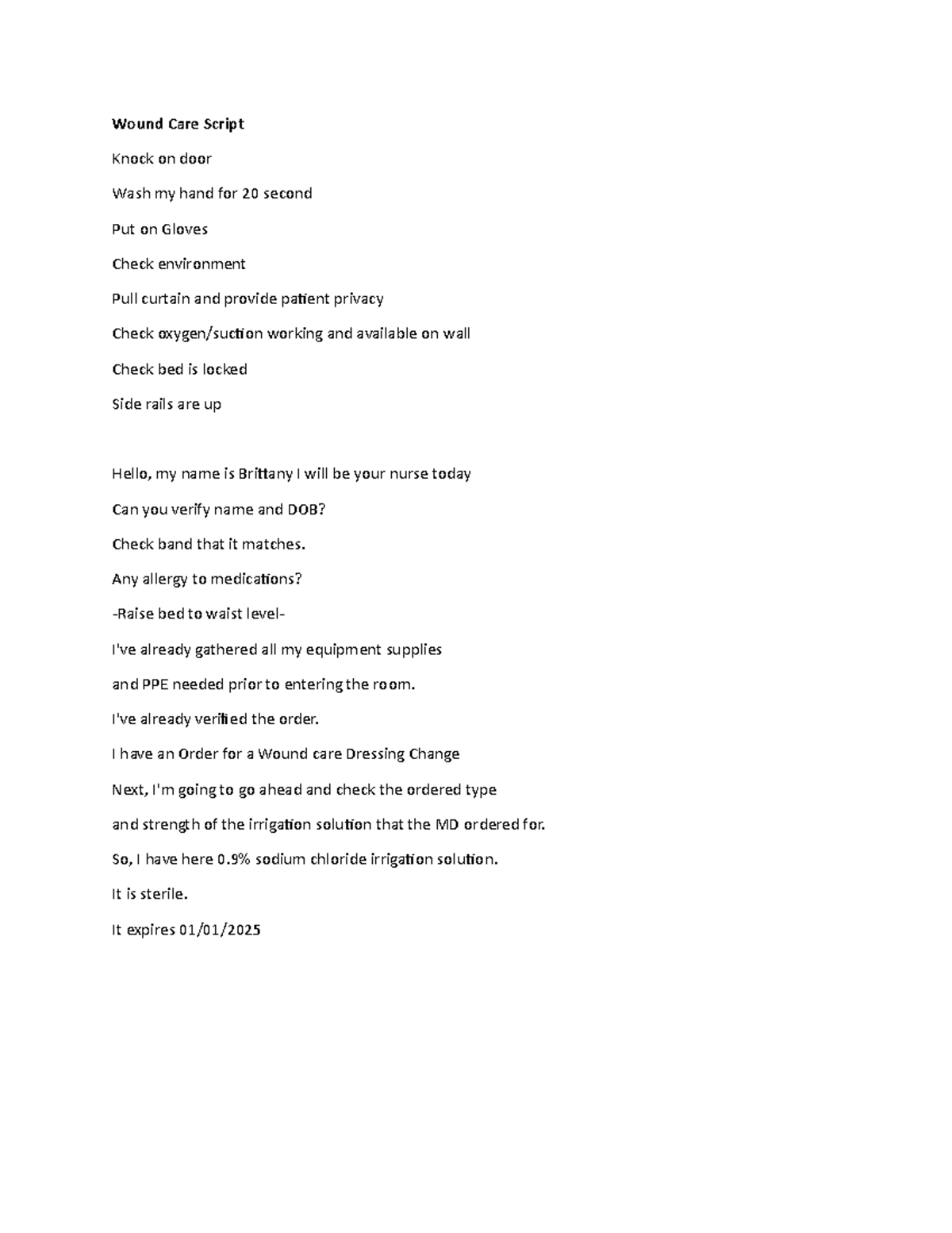 Wound scripts - script to assist in practice - Wound Care Script Knock ...