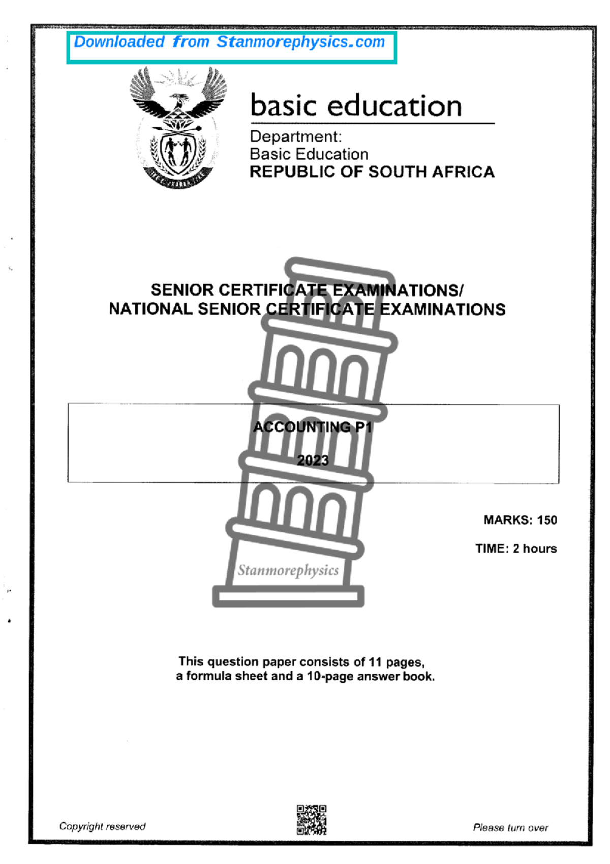 NSC-Accounting-Grade-12-May-2023-P1-Question-Paper-Analysis - Studocu