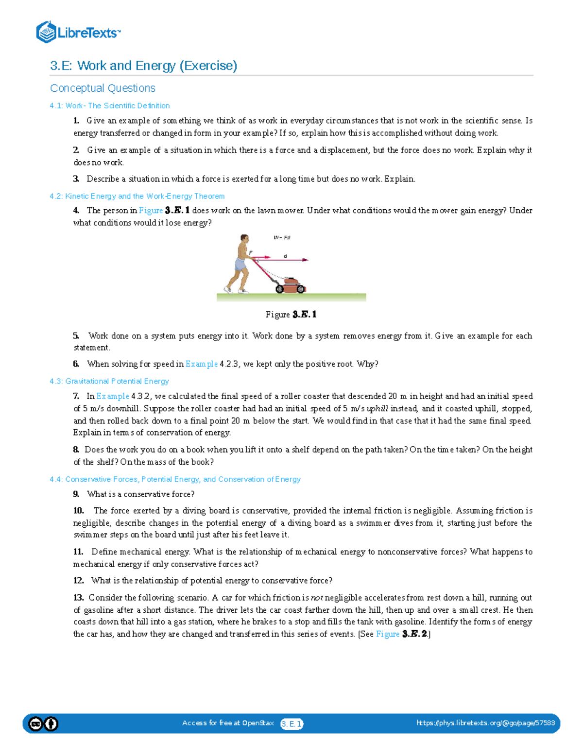 3 Work + Energy Practice - Access for free at OpenStax 3.E phys ...