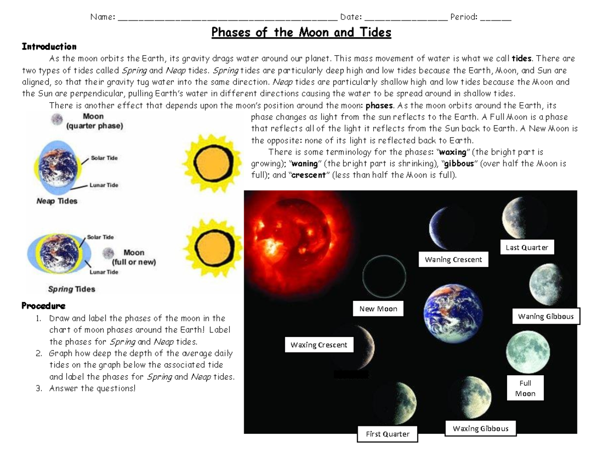 Phasesofthe Moonand Tides Worksheet-1+(3) - Phases of the Moon and ...