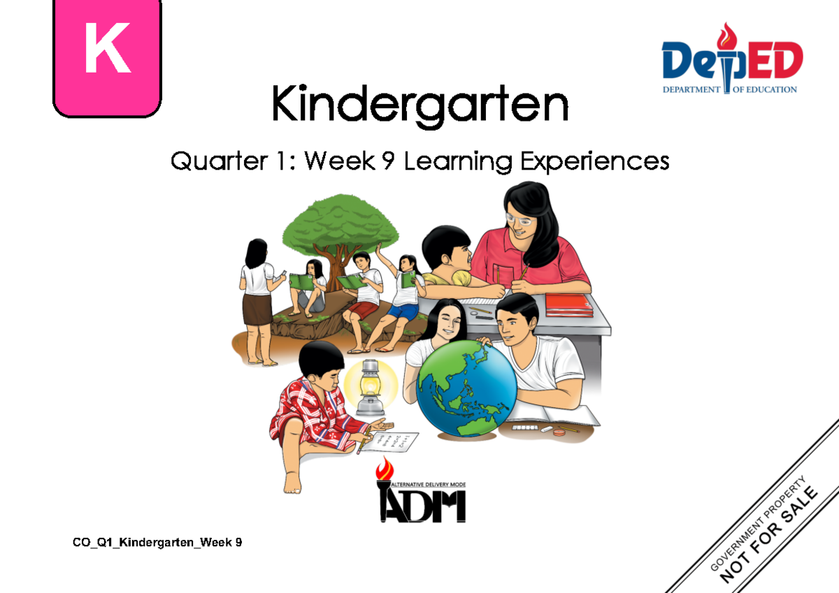 Kindergarten q1 week9 v2 - Kindergarten Quarter 1 : Week 9 Learning ...