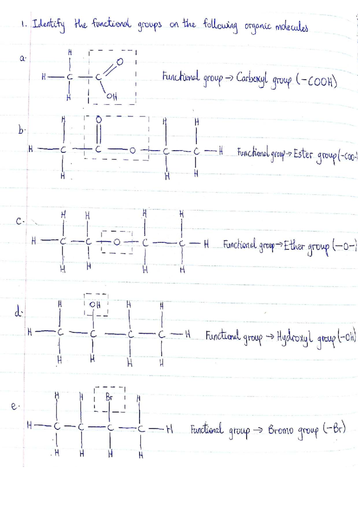 Chem U 2 A1 - Functional Groups and Isomers in Organic Chemistry - Studocu