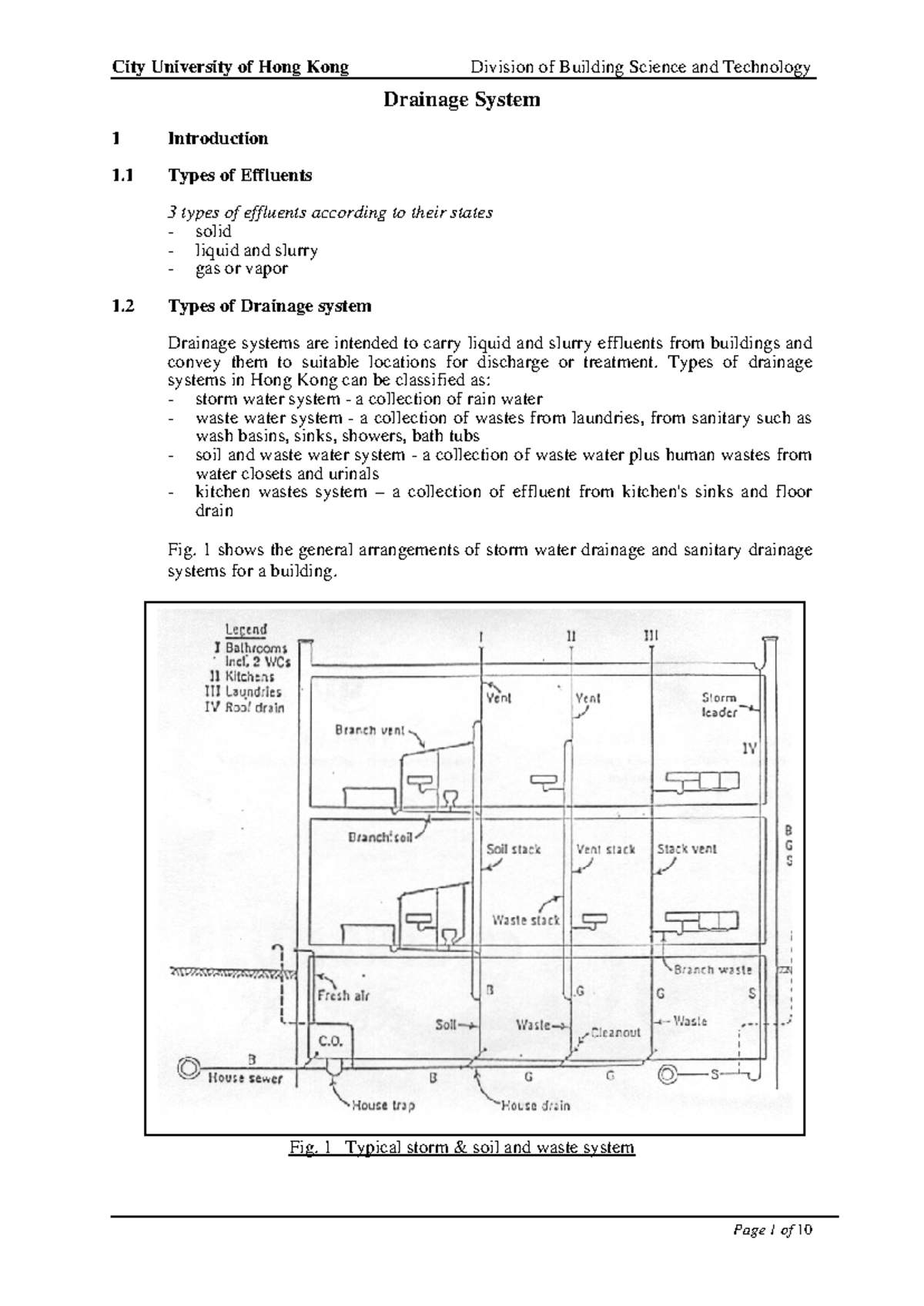 Drainage Systems Overview: Types, Functions, and Treatment in HK - Studocu