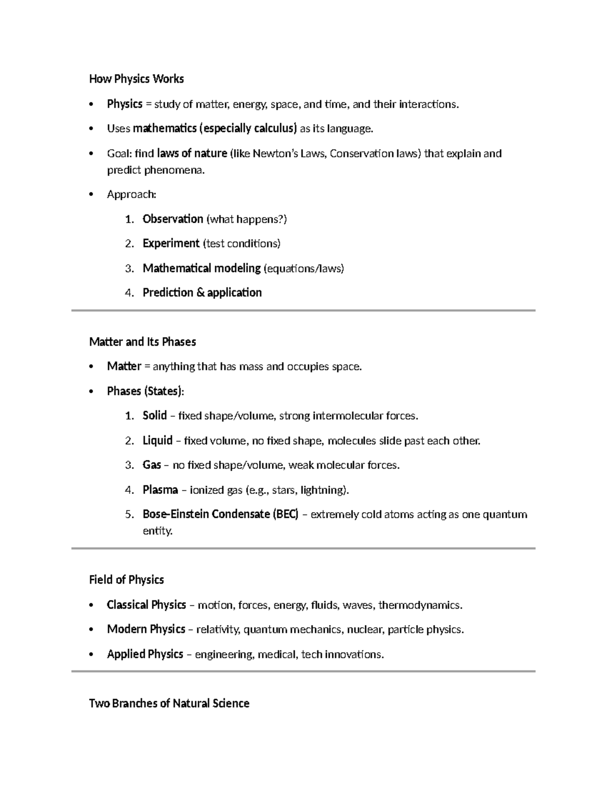 How Physics Works - Lecture Notes on Matter and Energy - Studocu