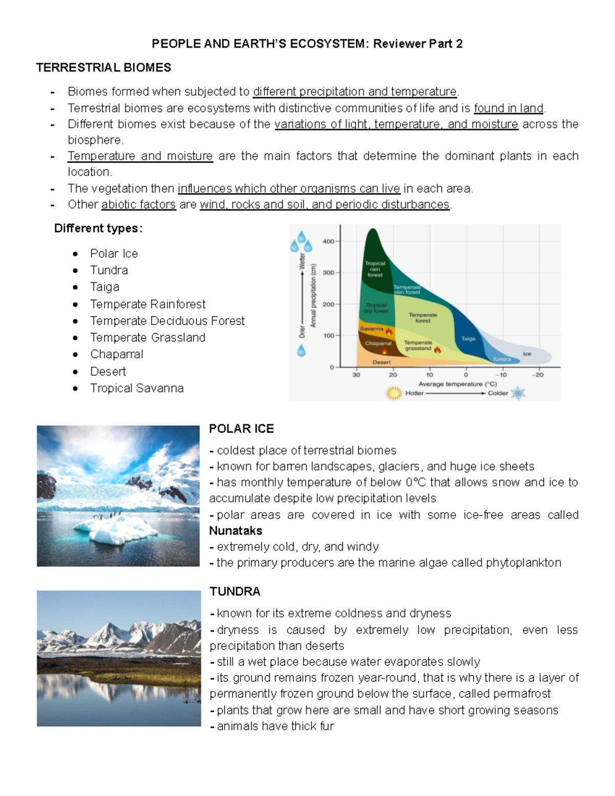 PEE Part 2 - Terrestrial Biomes - PEOPLE AND EARTH’S ECOSYSTEM ...
