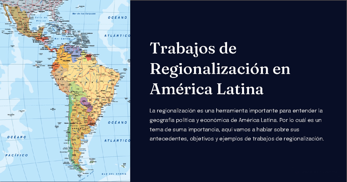 Regionalization Projects in Latin America: An Overview - Studocu